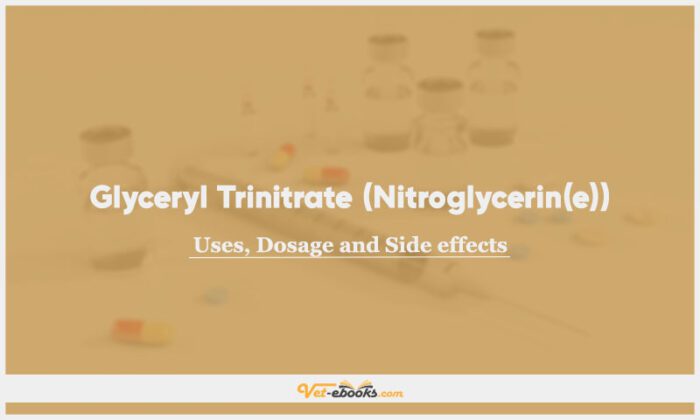 Glyceryl trinitrate (Nitroglycerin(e)) Dose For Dogs & Cats | Vet Drugs ...