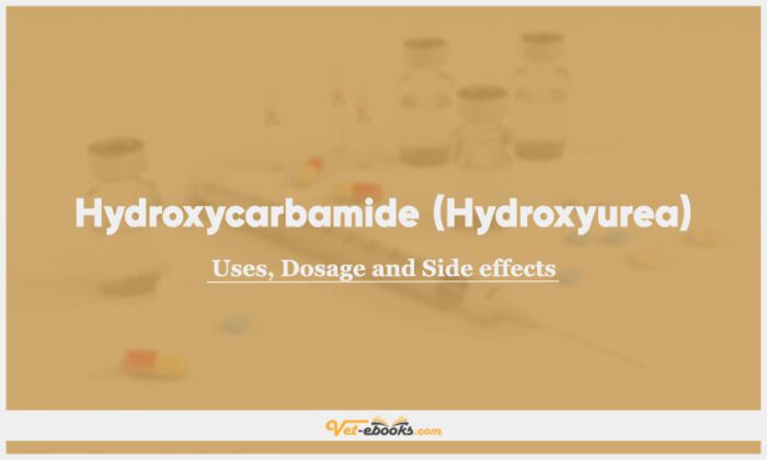 Hydroxycarbamide (Hydroxyurea) Dose For Dogs & Cats | Vet Drugs List