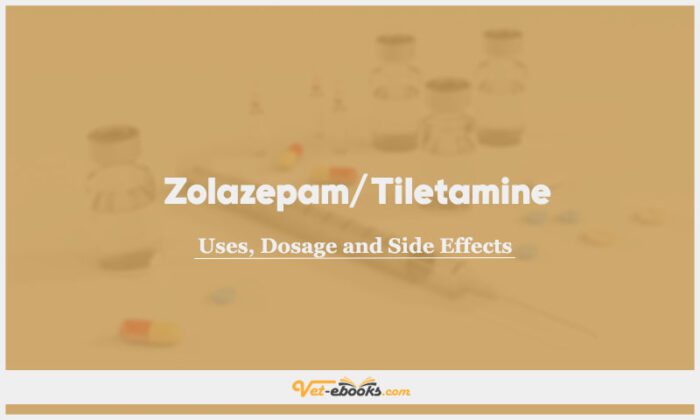 Zolazepam/Tiletamine Dose For Dogs & Cats | Vet Drugs List